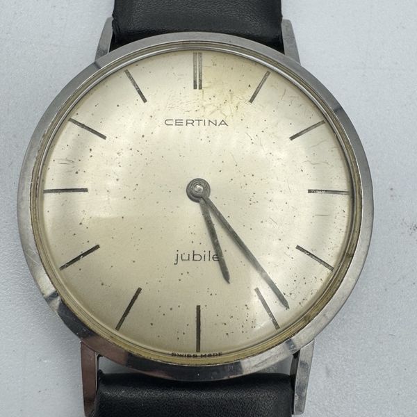 Vintage Certina Jubilee Menâ s Dress Wristwatch Runs For Repair ...