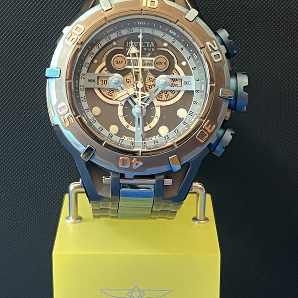 Invicta 54mm Reserve Ocean Warrior Blue/Gunmetal Swiss Quartz Master ...