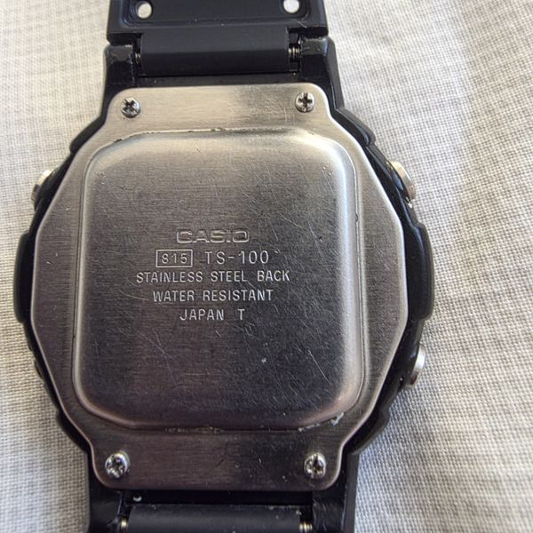 Casio TS-100 Digital Wristwatch Vintage Thermometer | WatchCharts ...