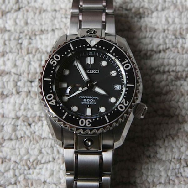 SEIKO SPRING DRIVE 600M DIVER SBDX001 complete with all boxes/papers ...