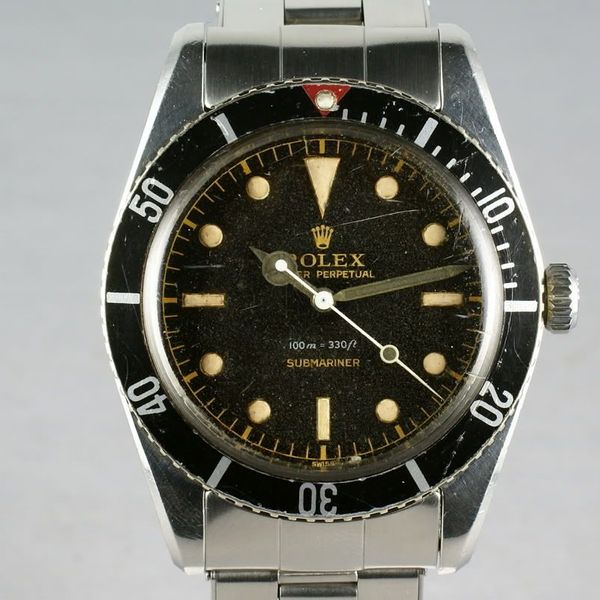 Rolex Submariner 5508 Red Triangle Insert, Fantastic Unpolished case ...