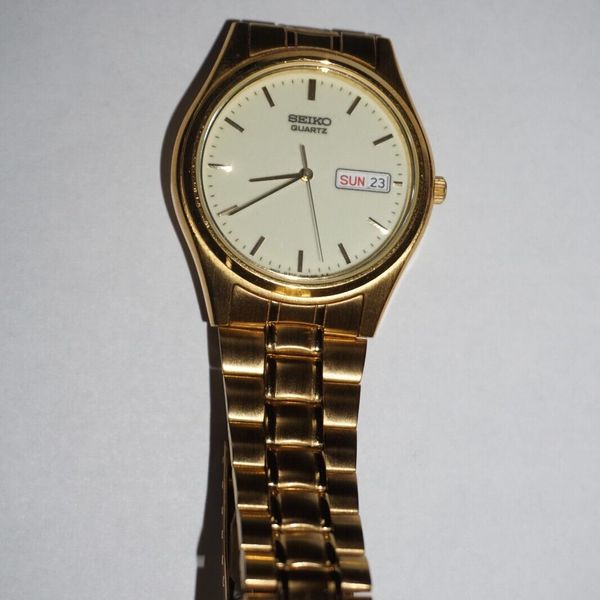 Vintage SEIKO 7N43-9048 Lumibrite [Glow in the Dark] Dial Quartz Watch ...