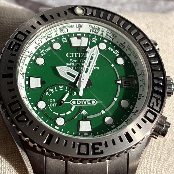 Citizen CC5001-00W Promaster Solar GPS Diver Dive Watch - with JDM ...