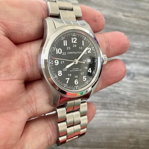 Hamilton Khaki Field Automatic H70515137 42mm Black Dial With Extra ...