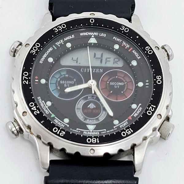 CITIZEN PROMASTER YACHT TIMER C050-087329 KA Analog/Digital Men's Watch ...