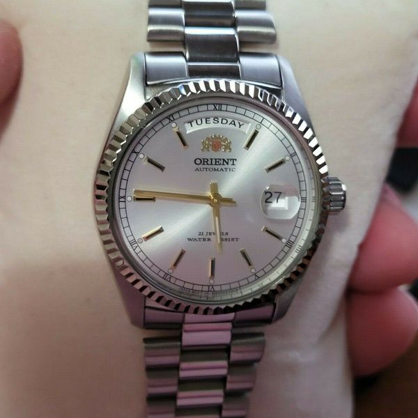 Orient President "Day/Date" Rare Model: FEV03001WY | WatchCharts