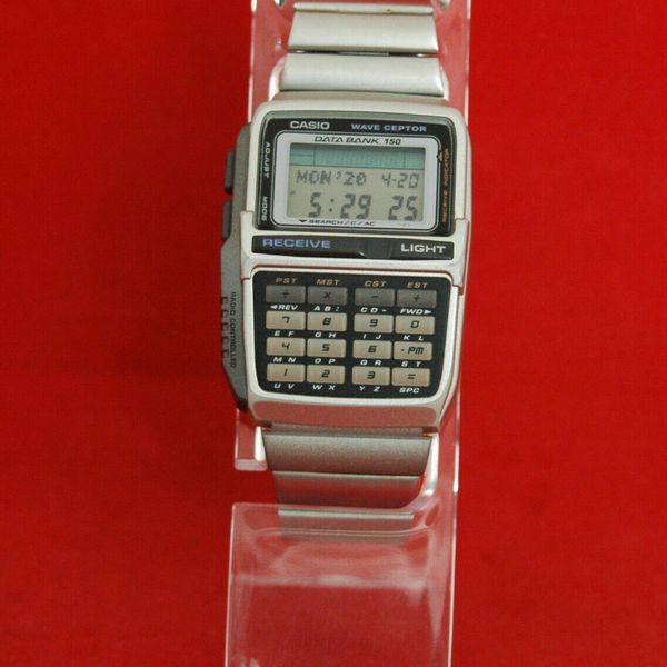 RARE Vintage Casio DBC-W150 Wave Ceptor / Funkuhr Data Bank Module 2296 ...