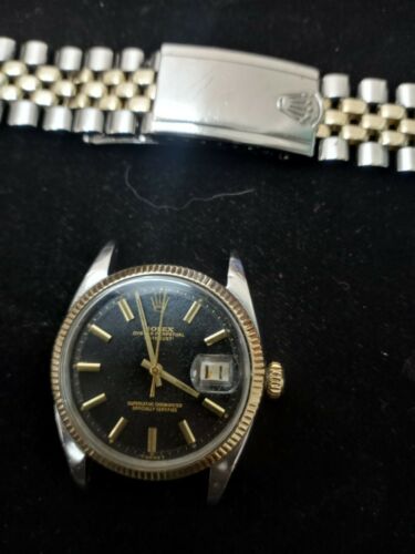 Mens 1958 Rolex 6605 Datejust Fluted Bezel, Original Dial, 1066 ...