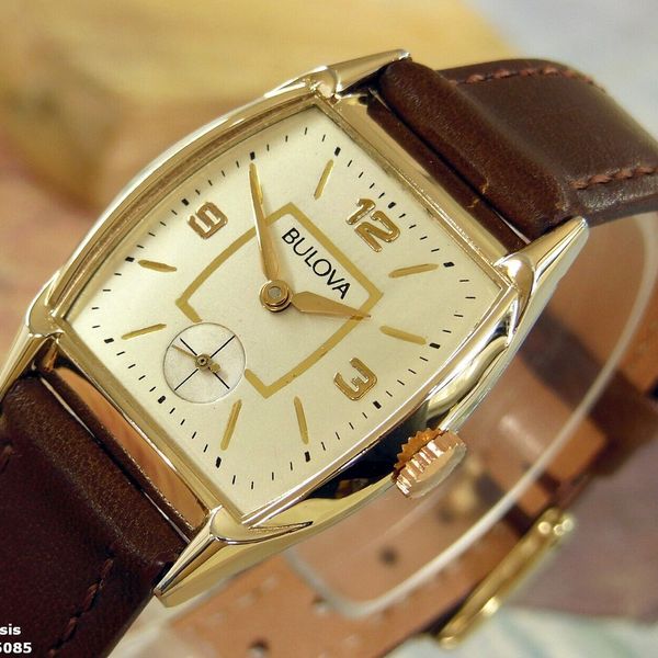1965 Vintage BULOVA, Stunning SILVER Dial, Serviced & Warranty ...