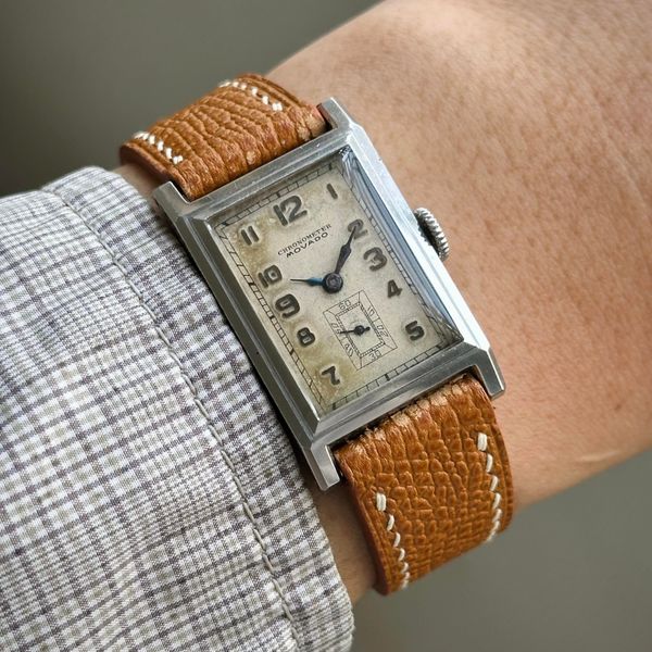 [WTS] Movado (1930s) Art-Deco Tank Chronometer Stainless Steel Manual ...