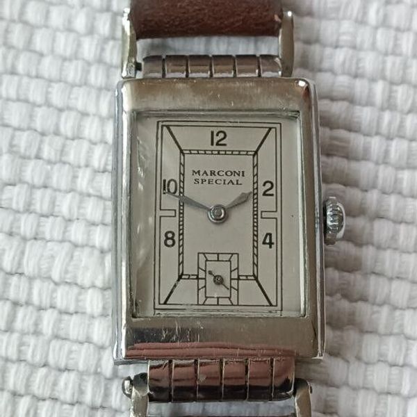 MARCONI SPECIAL BY ROLEX MANUAL WIND ART DECO SWING LUGS SWISS WATCH Ca ...