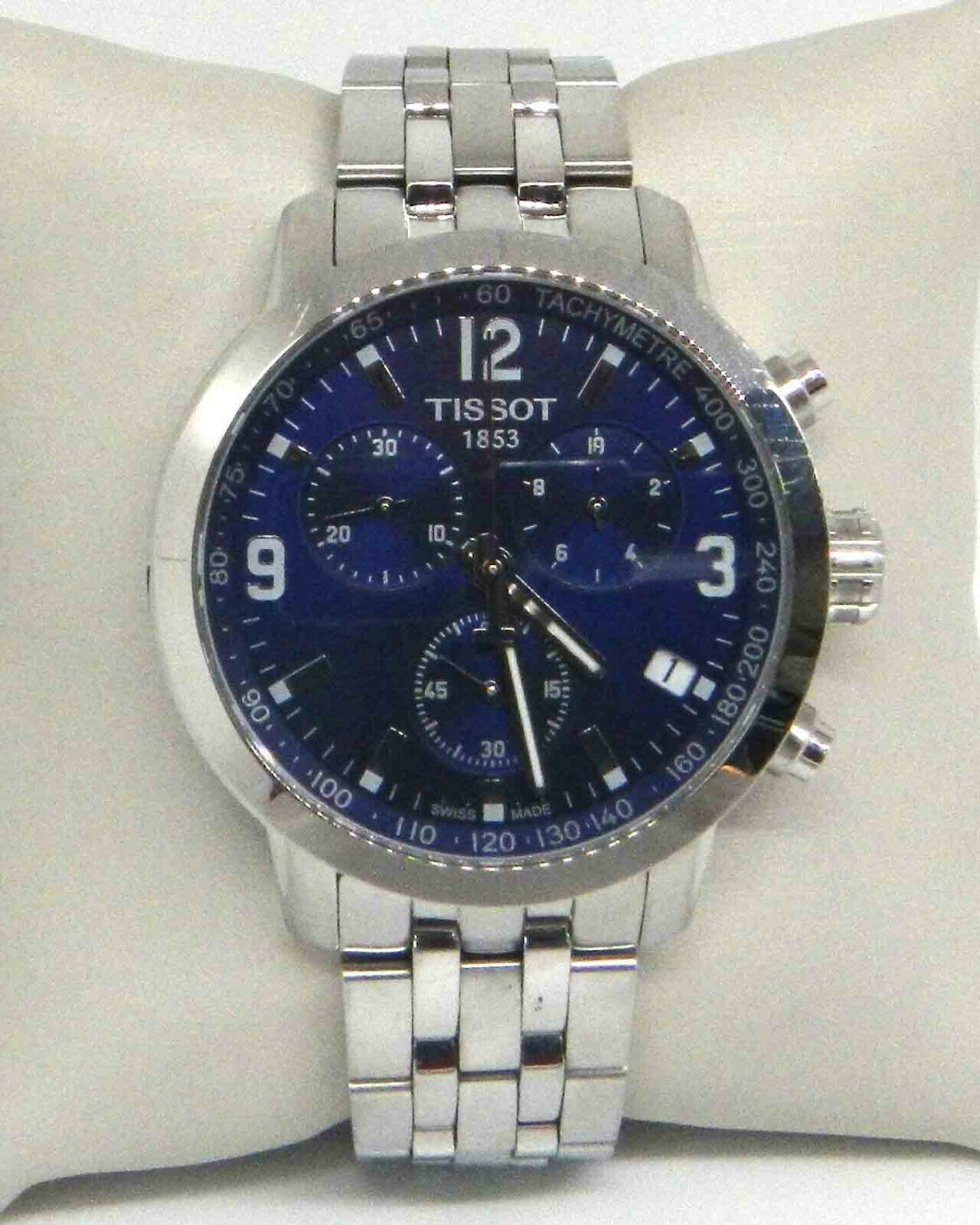 TISSOT PRC 200 CHRONOGRAPH BLUE DIAL MEN'S WATCH T0554171104700 | WatchCharts