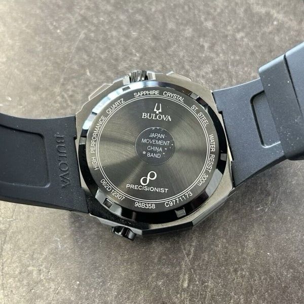 Bulova Precisionist X Chronograph Quartz 98B358 Men's Watch ...