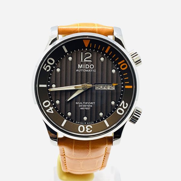 FS: Mido Multifort Two Crowns Dark Gray Dial Automatic Watch M005.930 ...