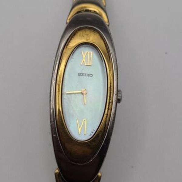 Vintage Women's Seiko Water Resistant Analog Dial Watch 1N00-5020 New Battery | WatchCharts ...