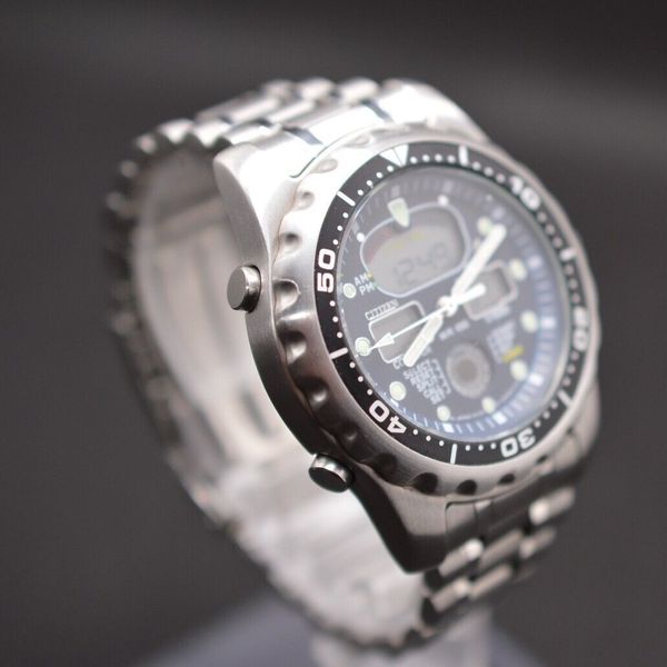 Citizen Promaster Racing Combo C401 90s Quartz Chrono from Japan ...
