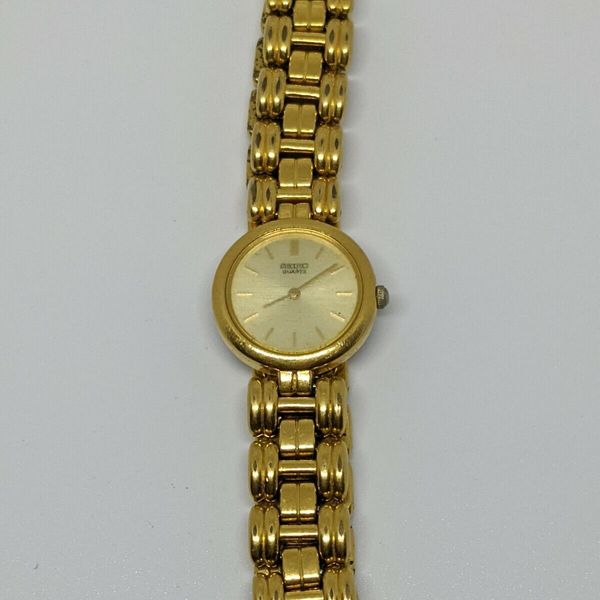 Vintage Seiko Quartz Gold Tone Ladies Watch | WatchCharts Marketplace