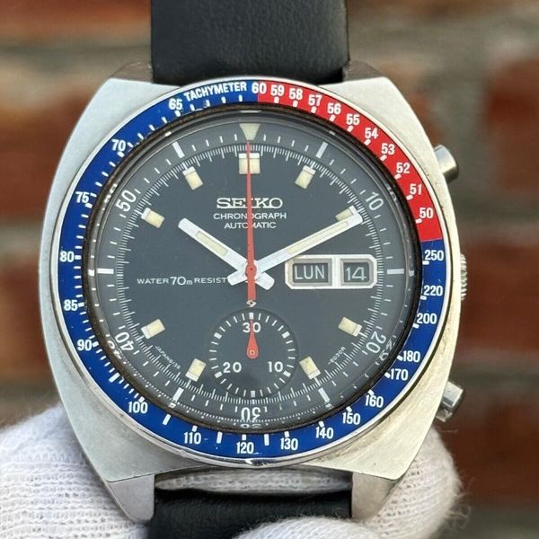 1972 Seiko Pepsi Pogue 6139-6002 Automatic Vintage Watch | WatchCharts ...