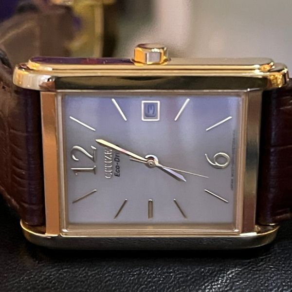 Immaculate Stunning Vintage Unisex Citizen 'Tank' Eco-Drive Watch With ...