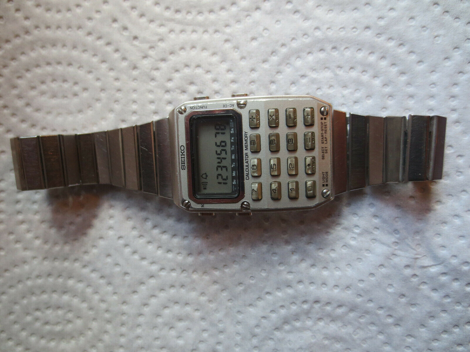 Rare Vintage Seiko C515-5009 Calculator Memory Digital Watch ...