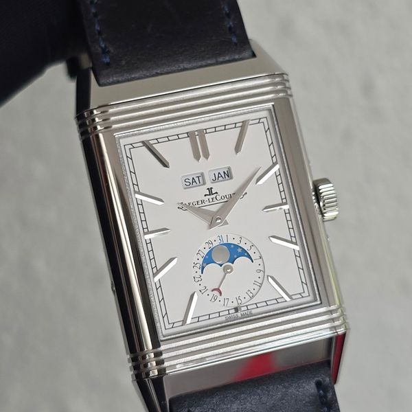 [WARRANTY TILL 2030!] JLC JAEGER LECOULTRE REVERSO TRIBUTE DUOFACE GMT ...