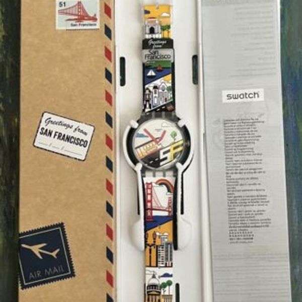 Swatch Watch Destination Special Gates Of Love San Francisco SO29Z103 ...