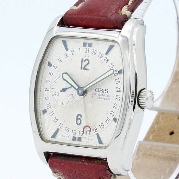 Oris tonneau calendar automatic wristwatch 7471 full set | WatchCharts ...