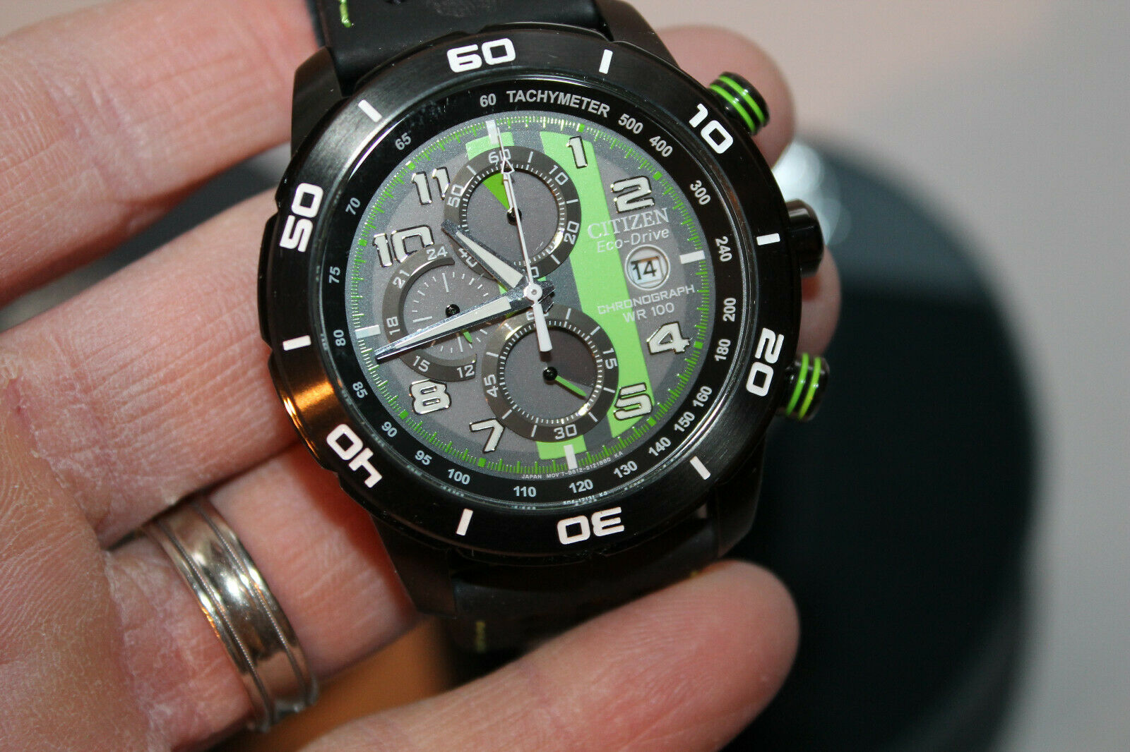 Mens Citizen Eco-Drive CA0467-20H e-Primo Chronograph New W/ Tags Boxs ...