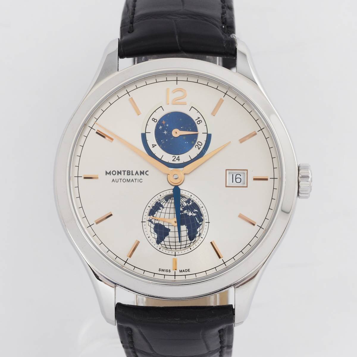 Montblanc Heritage Chronometry Vasco da Gama Special Edition 113779 SS / Leather Self-winding ...