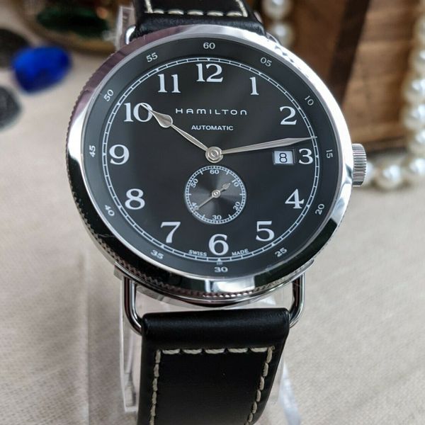 Hamilton Khaki Navy Black Dial 40mm - ETA 2895 - Movement Small Seconds ...