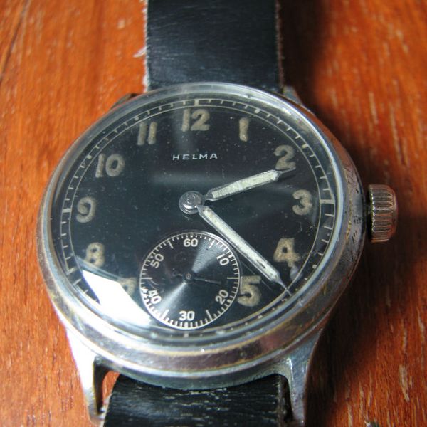 FS REAL WWII German Army Watch Helma DH AS 1130 Movement $136 Delivered ...