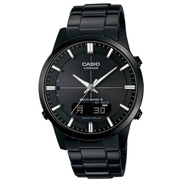 CASIO LINEAGE LCW-M170DB-1AJF Black Solar Atomic Radio Analog Digital ...