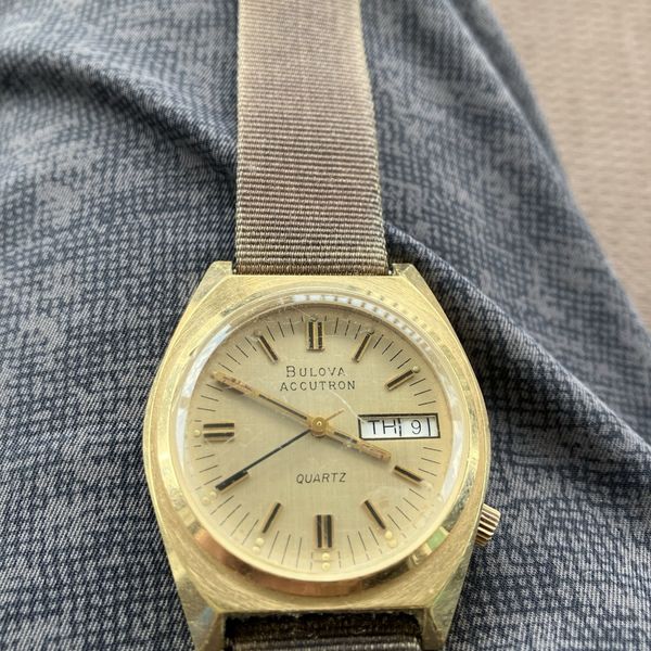BULOVA ACCUTRON N6 Goldtone Quartz Day & Date | WatchCharts Marketplace