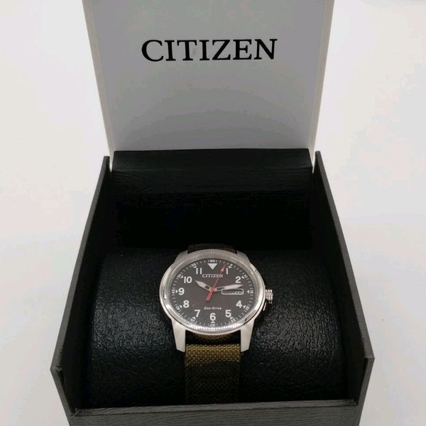 NEW Citizen Men's Quartz Sport Garrison Camo Nylon Strap Watch 37 MM ...