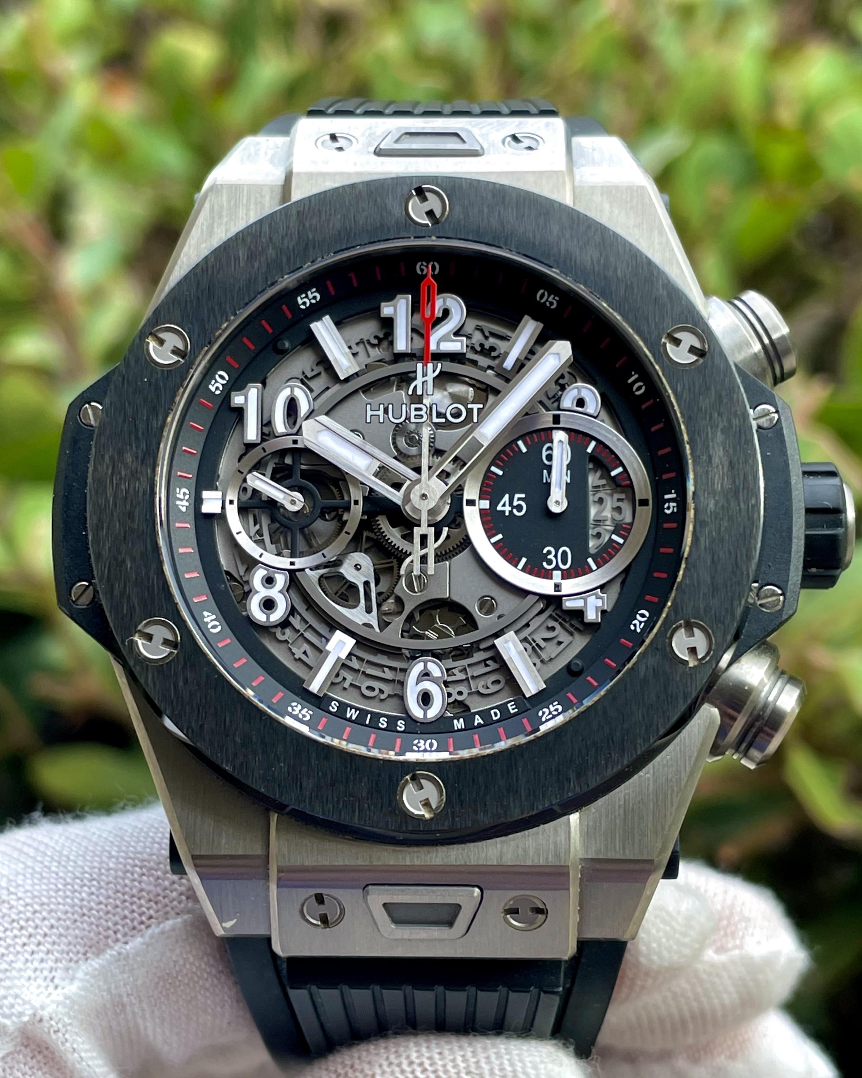 [WTS] Hublot Big Bang Unico Titanium w Ceramic 45mm - 2018 Full Set - 441.NM.1170.RX ...