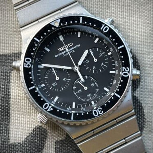 Vintage Seiko Speedmaster Chronograph Rare Clasp 7A28-7040 JDM All ...