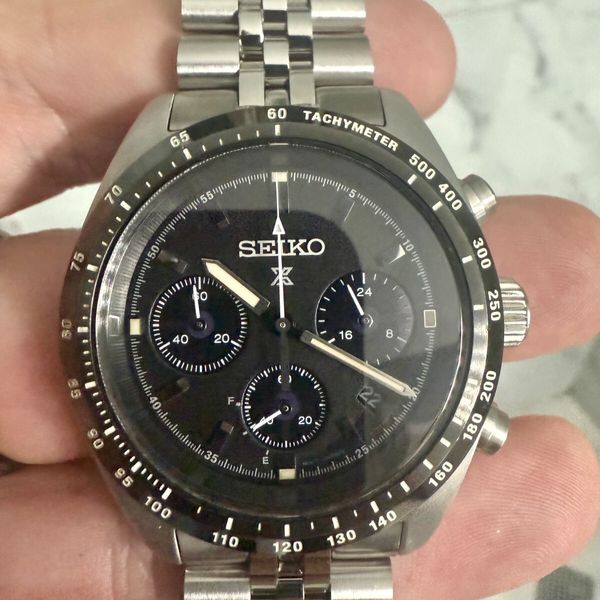 Seiko Prospex SSC819 Speedtimer Solar Chronograph-Black Dial ...