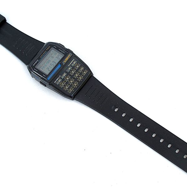 1995 CASIO DBC-150 - Data Bank Telememo/Calculator watch, Black ...