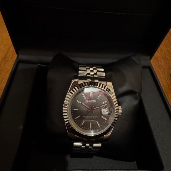 39mm Seiko Grey Datejust MOD automatic | WatchCharts Marketplace
