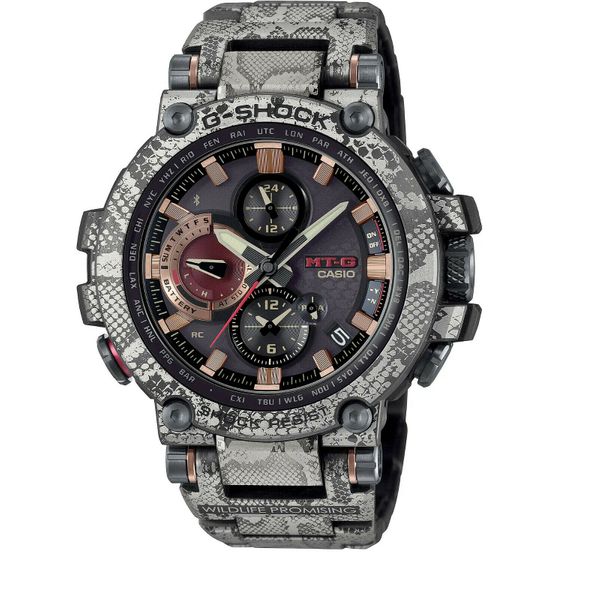 CASIO G-SHOCK MTG African Rock Python Watch Wildlife Promising ...