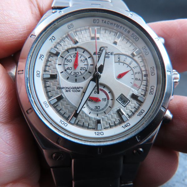 EF-526 Casio Edifice Daydate Chronograph Quartz Men Watch | WatchCharts ...