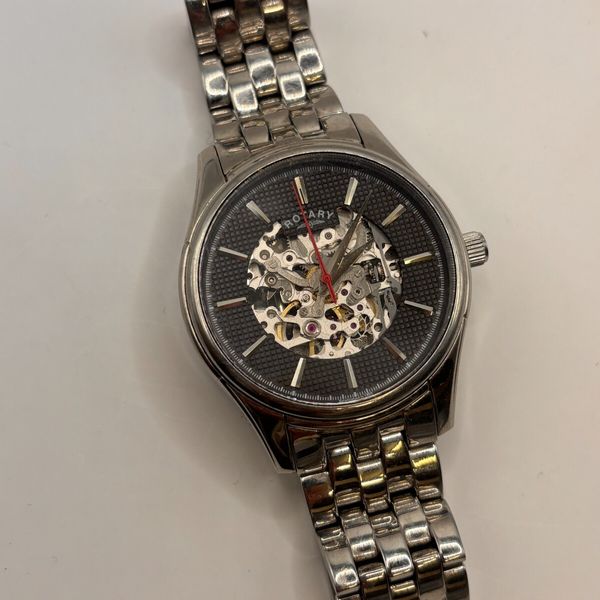 Rotary Skeleton Stainless Steel Watch Automatic | WatchCharts Marketplace
