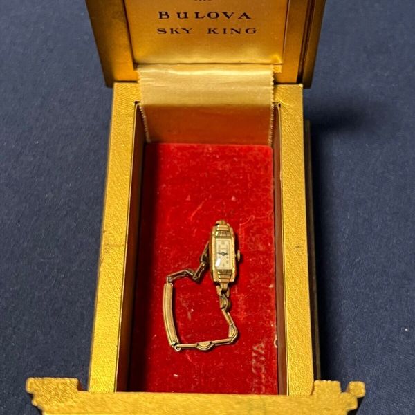 Skybox Art Deco Style Bulova Watch with Decorated Box | WatchCharts ...
