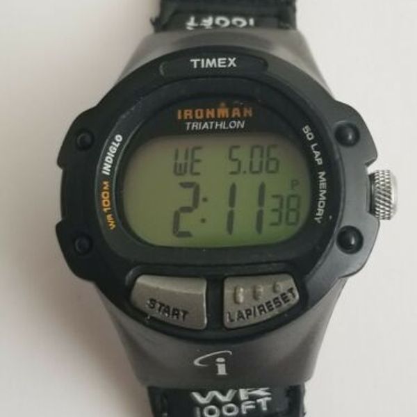 TIMEX WATCH IRONMAN TRIATHLON iCONTROL DIGITAL INDIGLO 50 LAP MEMORY WR ...