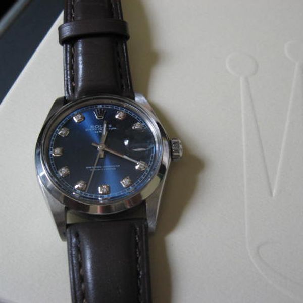 FS: ROLEX VINTAGE DATE Perpetual BLUE DIAL 1500 | WatchCharts Marketplace