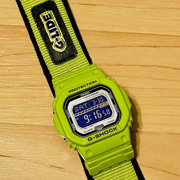 [WTS] Casio G-Shock GLS-5600V-3 G-LIDE Surf Yellow Nylon Band Purple ...