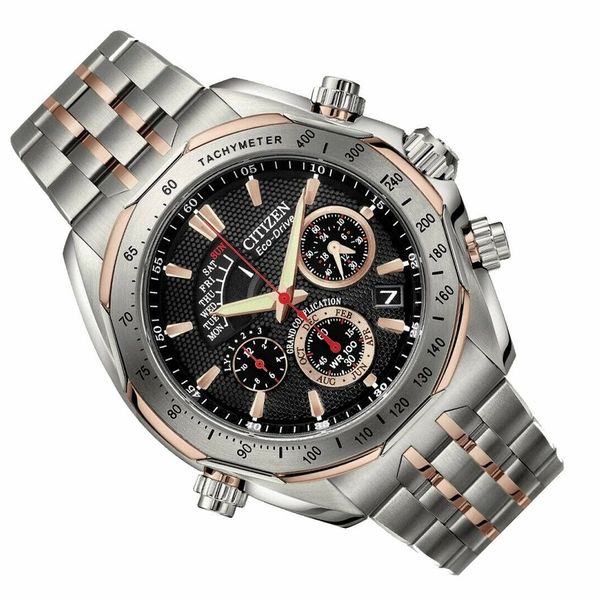 New Citizen Signature Grand Complication BZ0016-50E Two-Tone Chrono Men ...