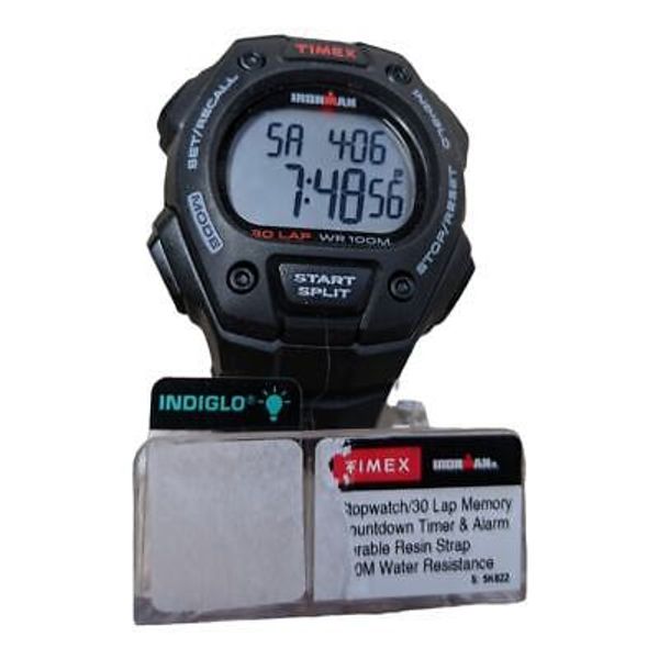 NEW Timex T5K822, Men's Ironman 30-Lap Resin Watch, Alarm, Indiglo, Chronograph | WatchCharts ...