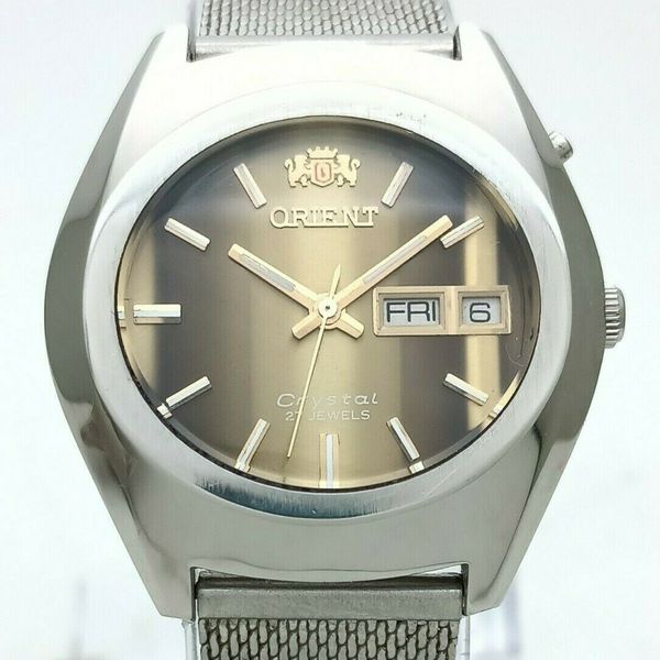 Vintage Orient Japan 27J Automatic Cal. 42972 Tiger Print Dial Men's ...