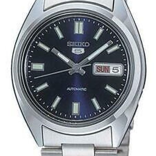 SEIKO 5 Automatic Mens Watch SNXS77 Analog Stainless Steel Silver ...